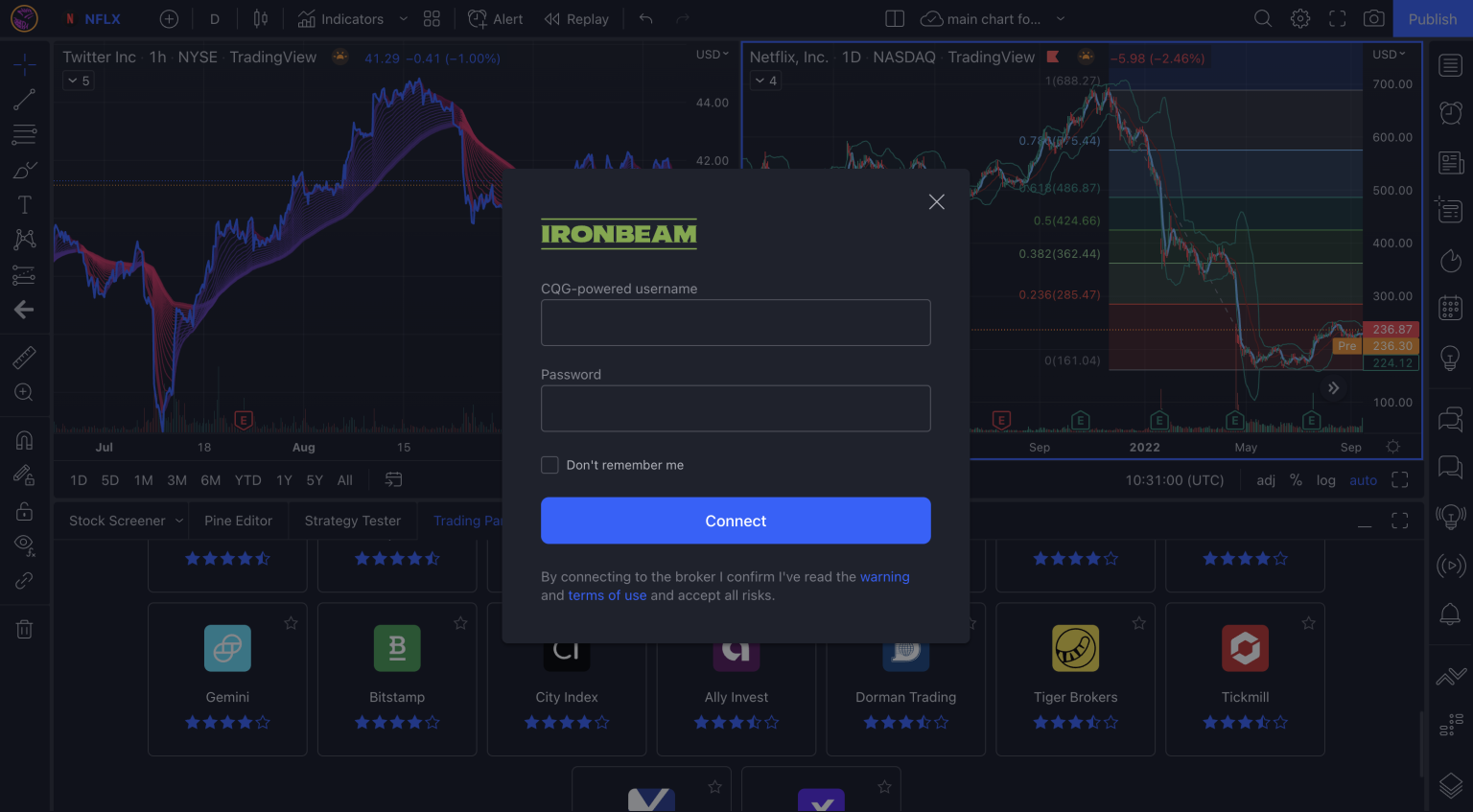 TradingView - Ironbeam Futures